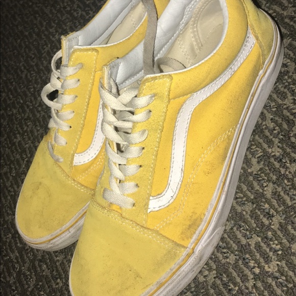 Vans | Shoes | Yellow White Suede Canvas Old Skool Vans Zephyr | Poshmark